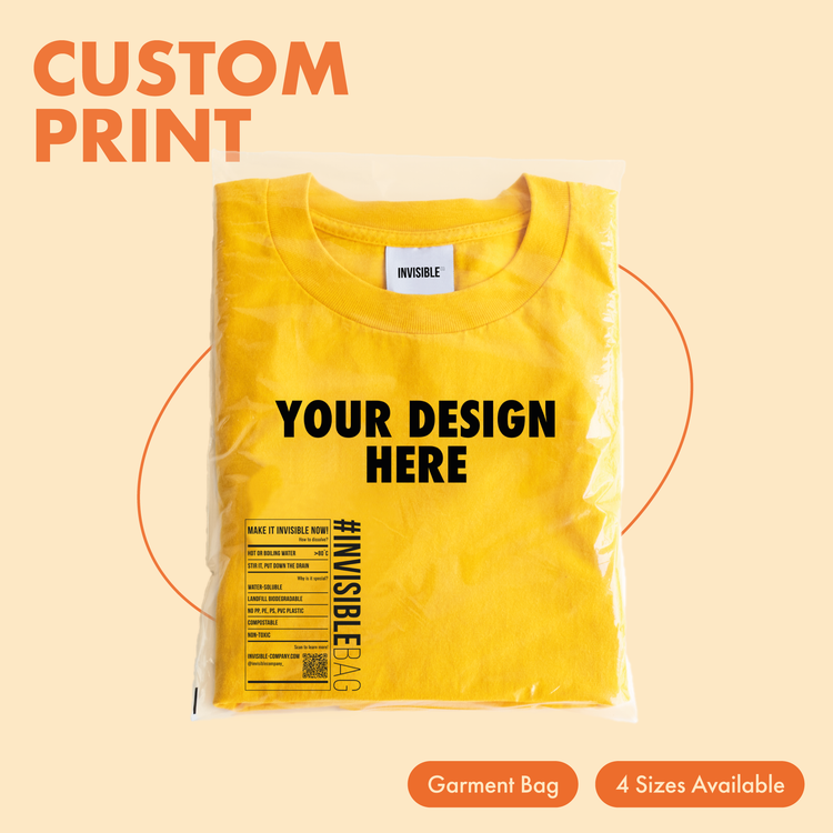 #INVISIBLEBAG | Water-Soluble & Compostable Garment Bag Packaging ...