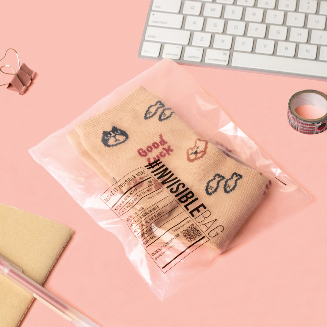 #INVISIBLEBAG | Water-Soluble & Compostable Garment Bag Packaging ...