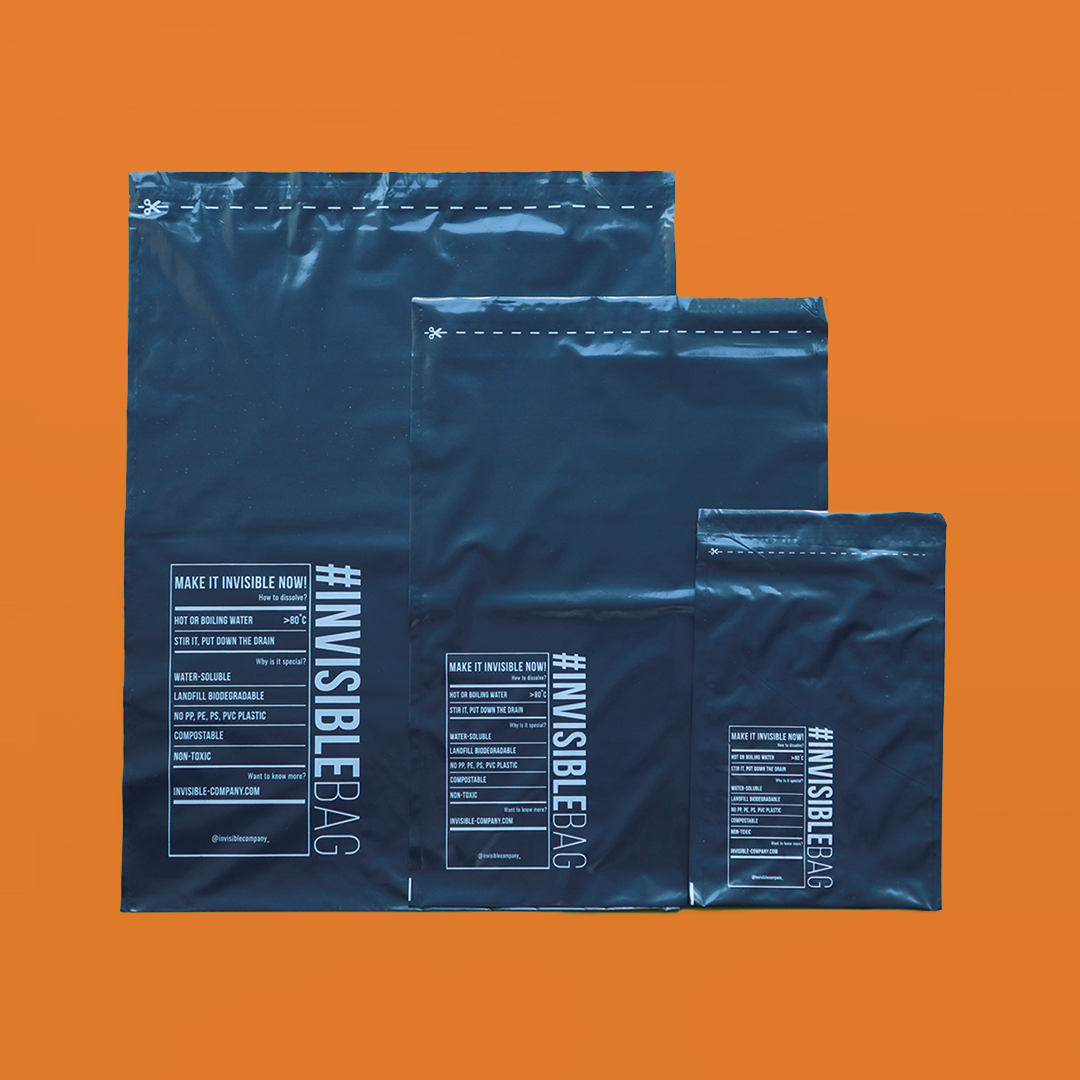 #INVISIBLEBAG | Water-Soluble & Compostable Mailer Bag Packaging ...